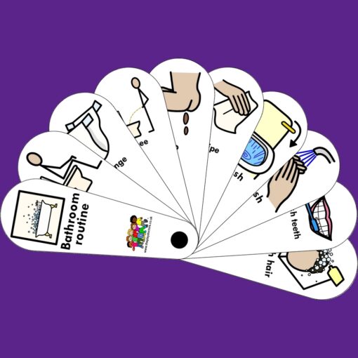 Bathroom Routine Fan – Visual Aid for Independence | The Dyslexia Shop