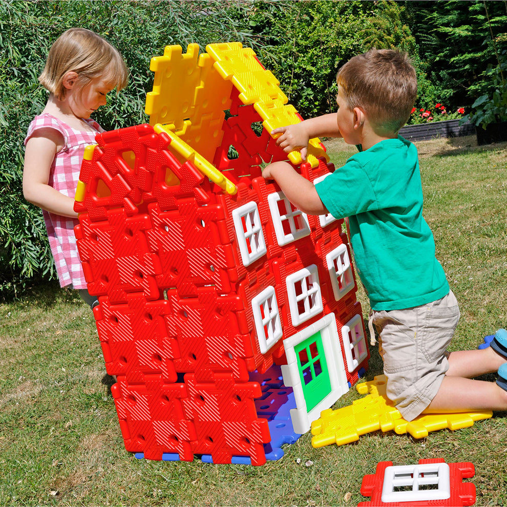 Giant Polydron House Builder Recycled Plastic | SEND Construction ...