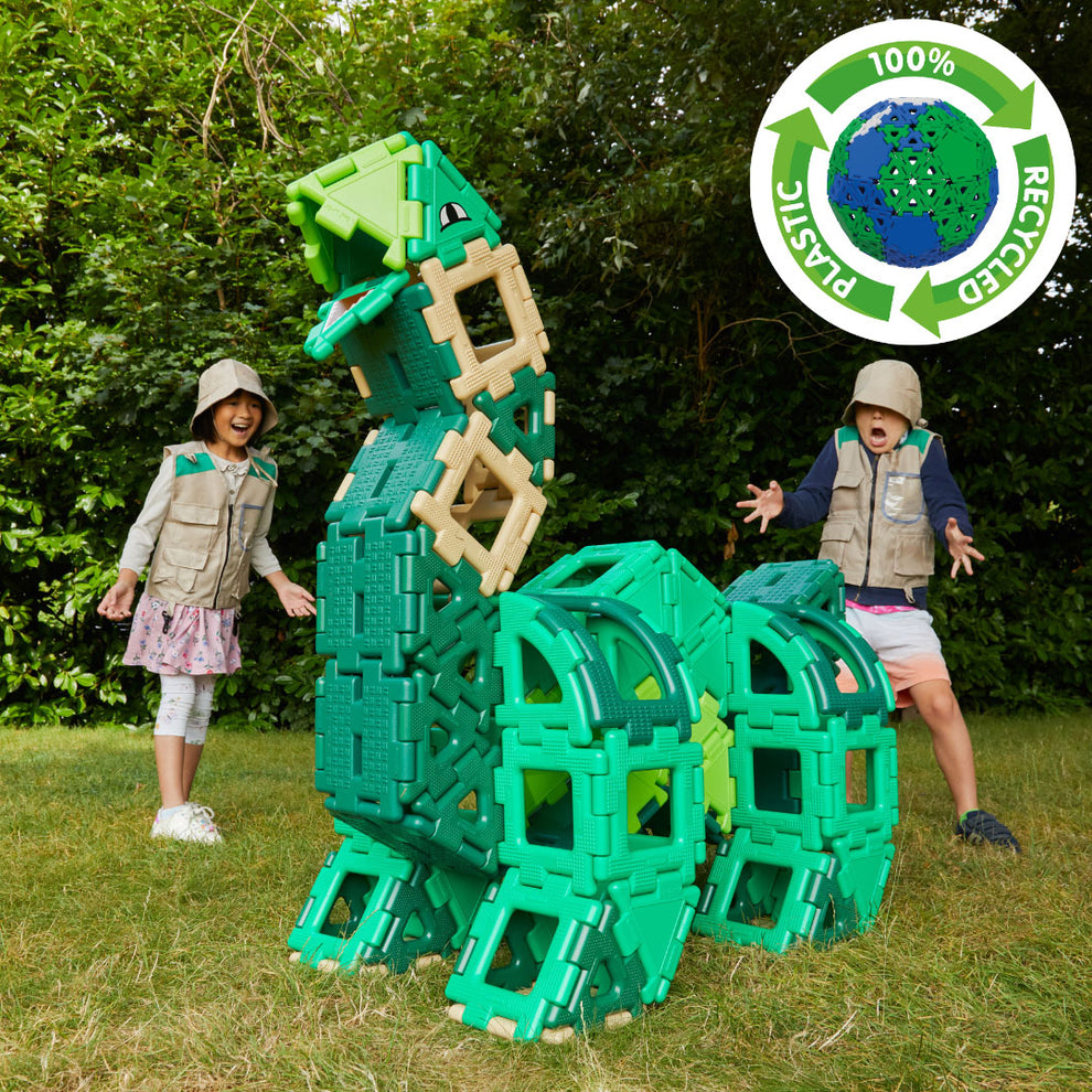 Giant Polydron Dinosaur - 130-Piece SEND Construction Set - The ...