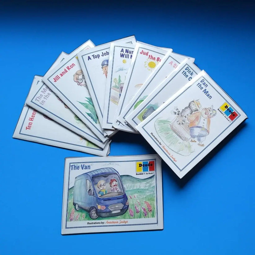 Decodable Readers, Set 1, CVC Short Vowels - The Dyslexia Shop