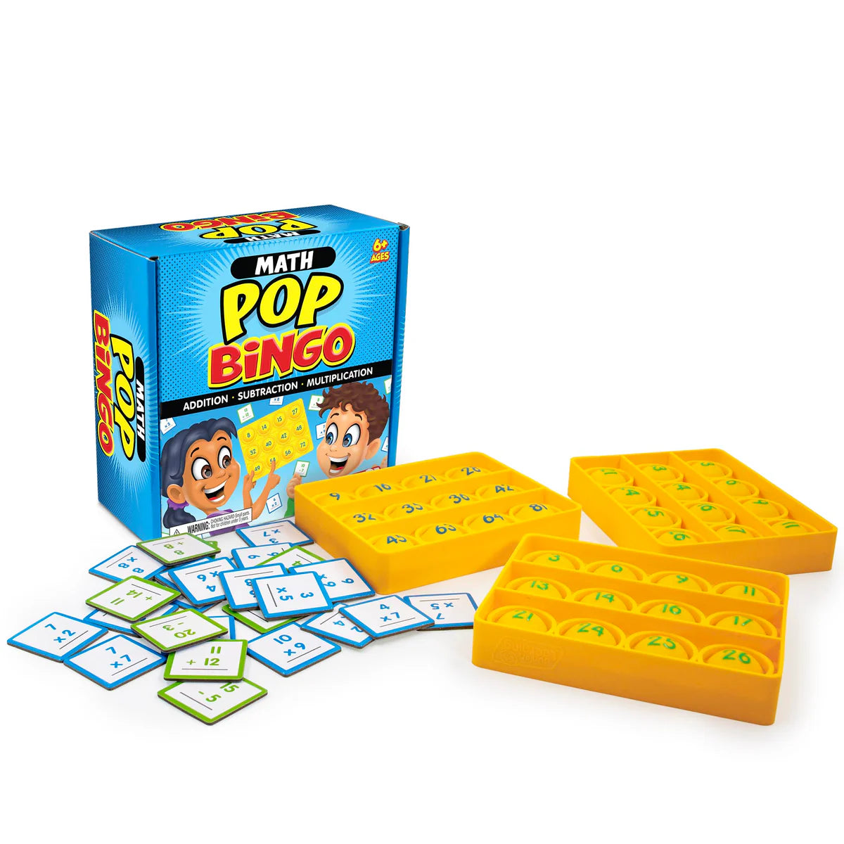 Math Pop Bingo – Tactile Maths Game Ages 6–9 | The Dyslexia Shop
