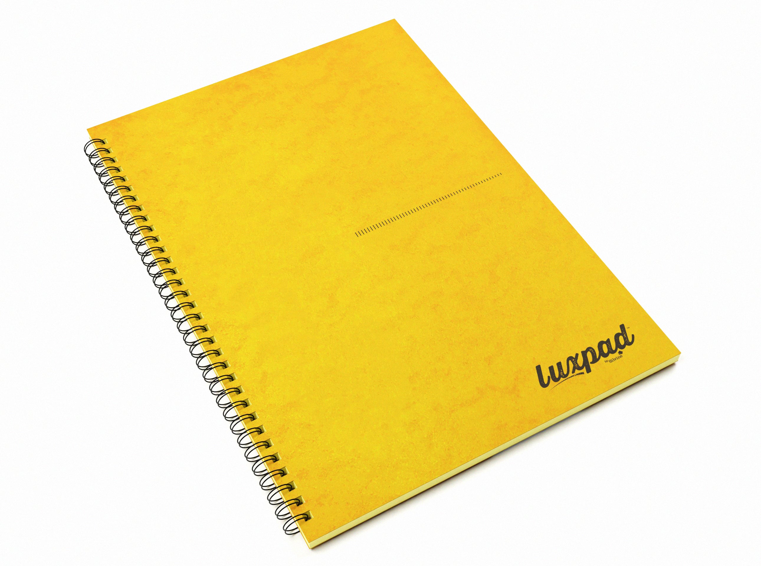 Luxpad Hardback Tinted Yellow Notebook | The Dyslexia Shop