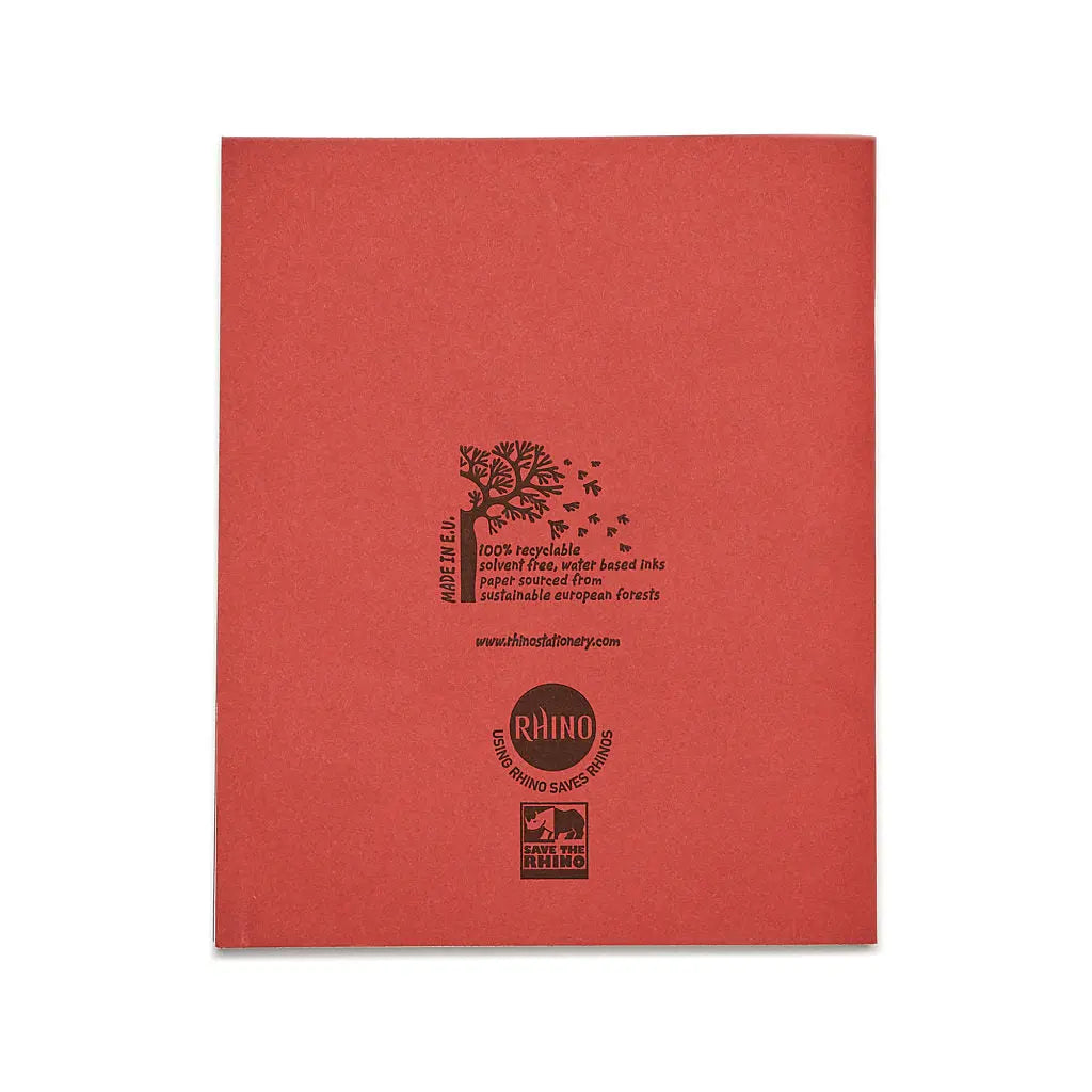 RHINO 8 x 6.5" Red Exercise Books – 120 Pages, 8mm Lined | The Dyslexia ...
