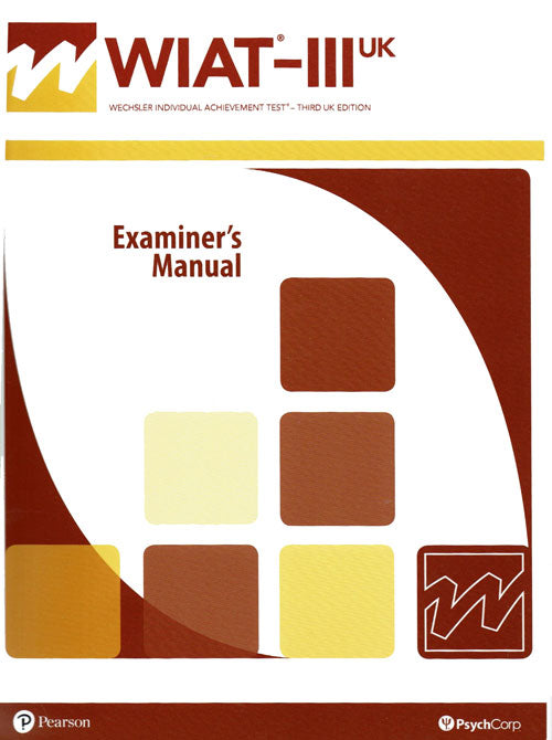 WIAT-III UK Record forms - The Dyslexia Shop
