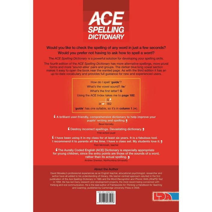 ACE Spelling Dictionary - LDA | The Dyslexia Shop
